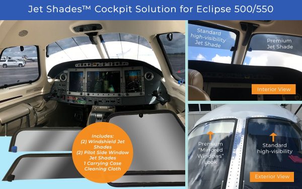 Eclipse 500/550 Cockpit Sun Solutions | Jet Shades