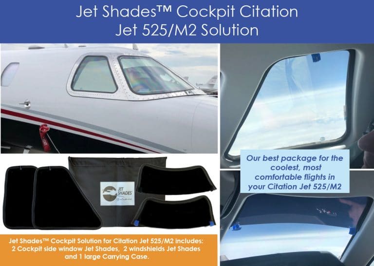 Citation M2 (Model 525) Cockpit Sun Solutions | Jet Shades