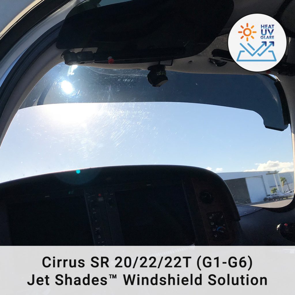 Cirrus SR20/22/22T G1-G6 Windshield Solution | Jet Shades