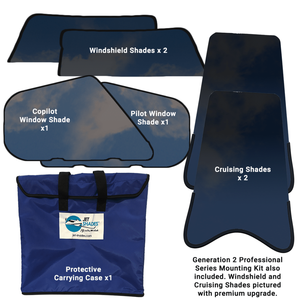 Phenom 100 Cockpit Sun Solutions | Jet Shades