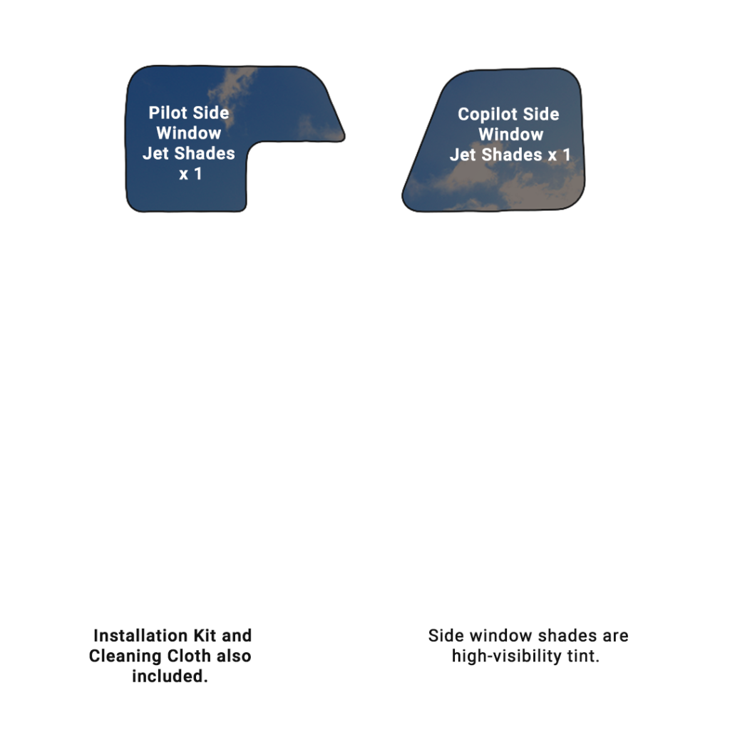 Mooney M20 Ultra-Thins | Aircraft Sunshades Made for Flight | Jet Shades