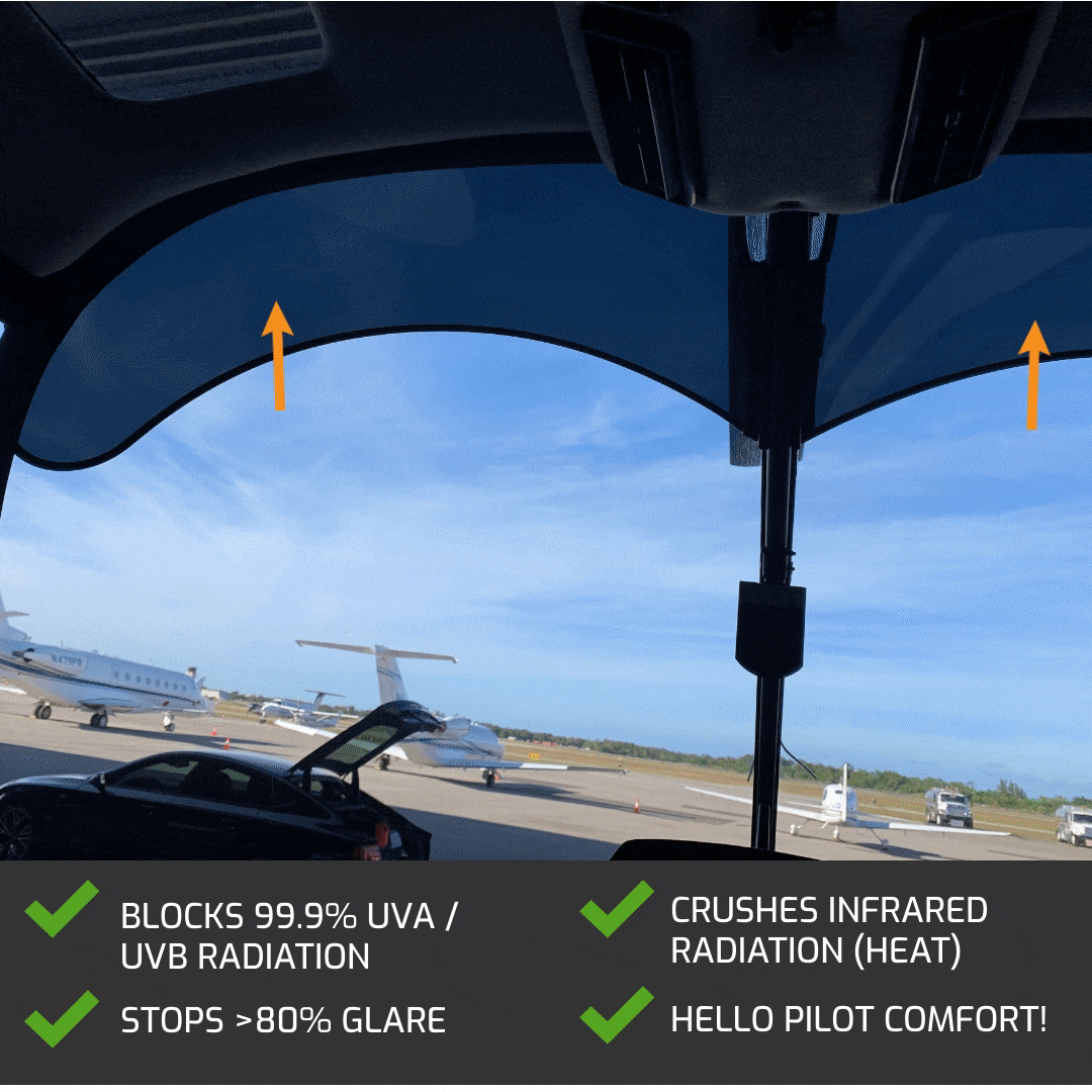 Robinson R44 Raven II Cockpit & Cabin Sun Solutions - Jet Shades, LLC