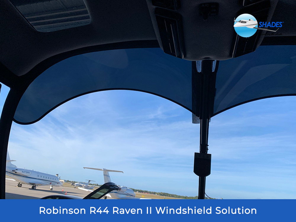 Robinson R44 Raven II Windshield Solution by Jet Shades