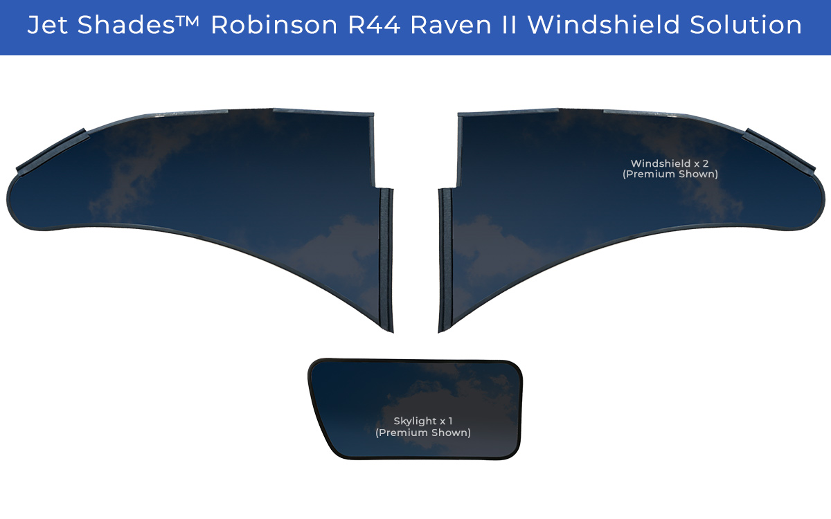 Robinson R44 Raven II Windshield Solution by Jet Shades