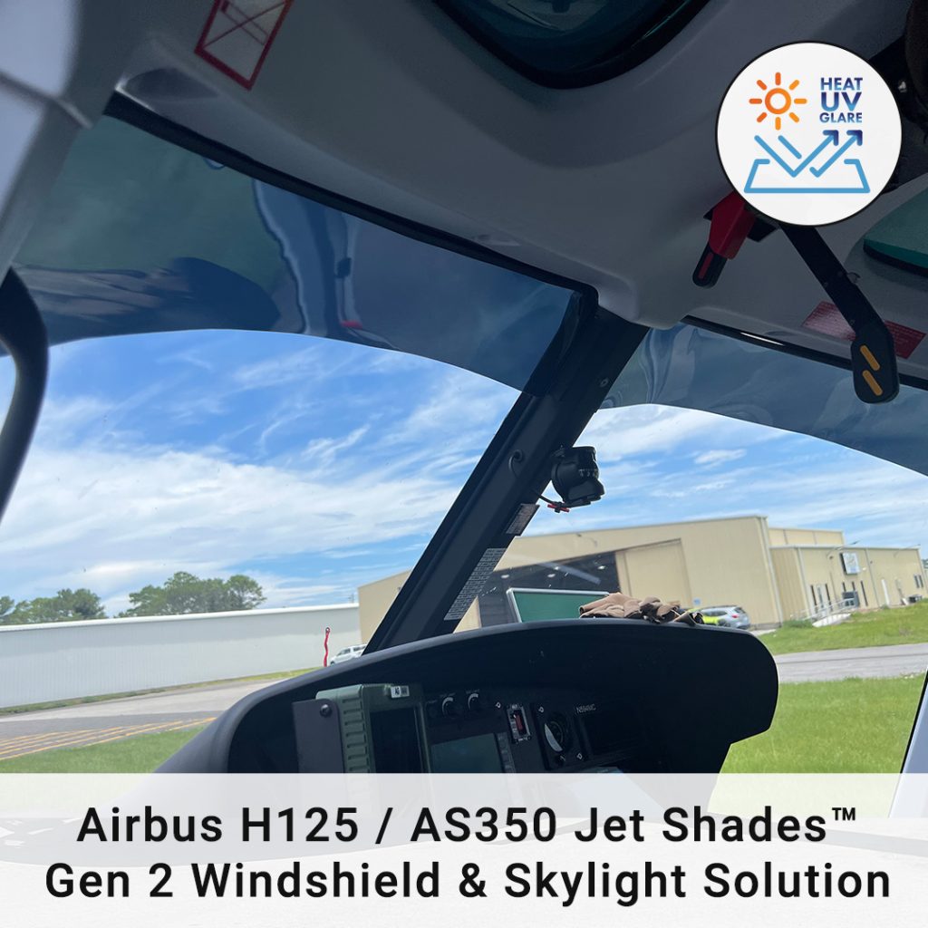 Airbus H125/AS350 Generation 2 Windshield + Skylight Solution | Jet Shades