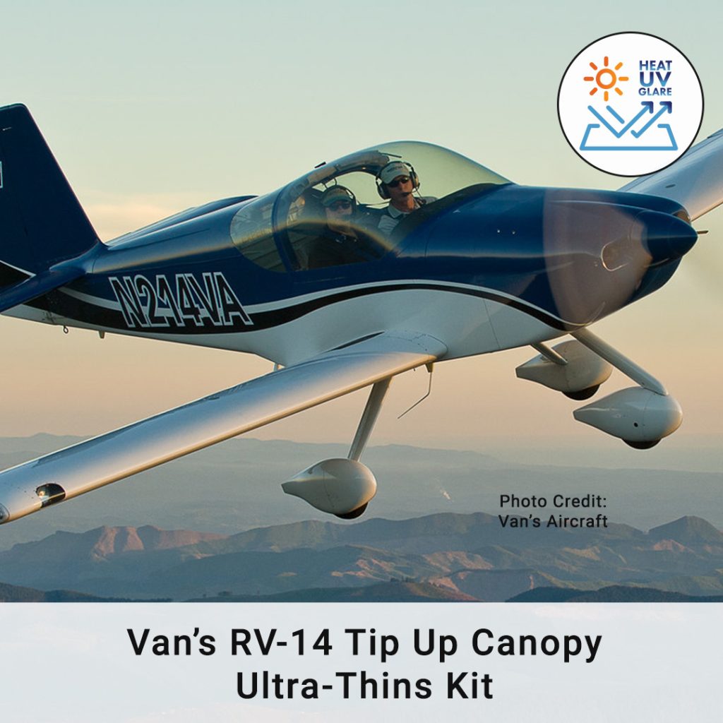 Van’s RV-14 Tip Up Canopy Ultra-Thins Kit by Jet Shades