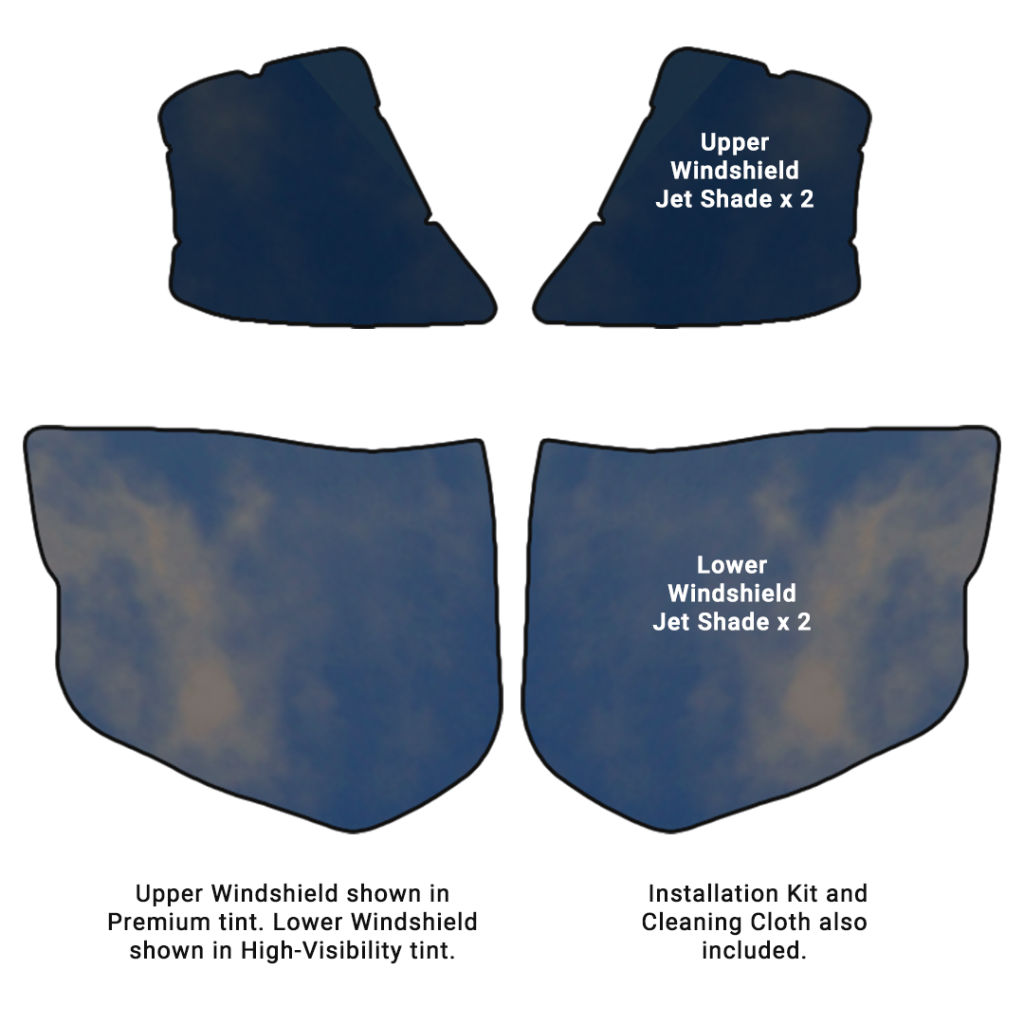 Jet Shades H145 Windshield Solution – Block Heat & Glare